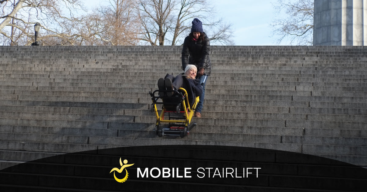 Mobile Stairlift | Battery-Powered Stair Climbing Chair Assistance ...